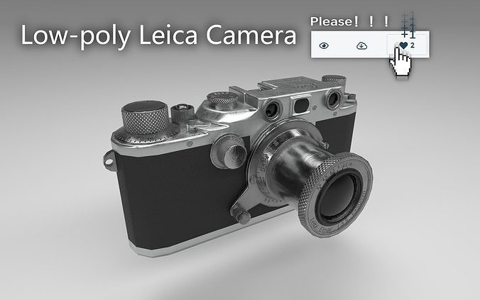 Leica Camera free VR / AR / low-poly 3D model | CGTrader