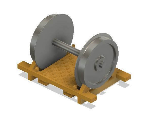 Model Railway - Wheelset Cradles 3D model 3D printable | CGTrader