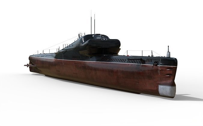 Project 665 Whiskey Long Bin submarine 3D model | CGTrader