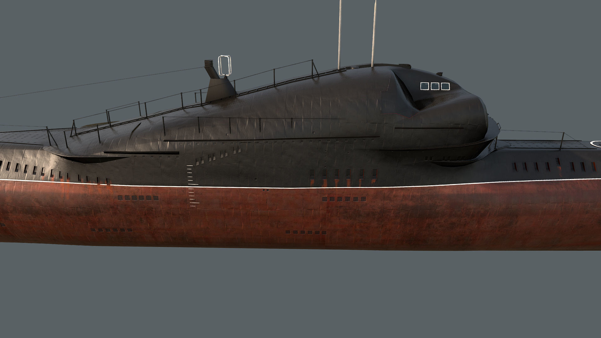 Project 665 Whiskey Long Bin submarine 3D model | CGTrader