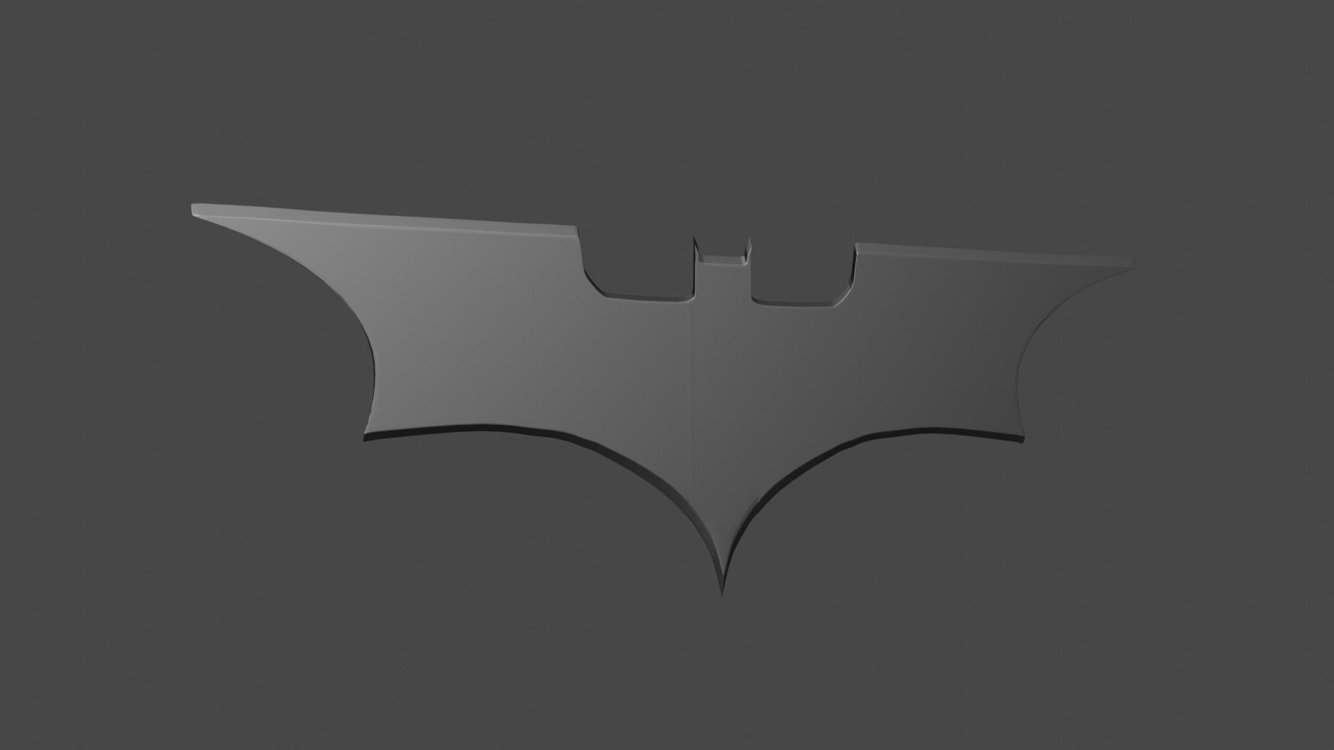 batarang batman logo free 3D model | CGTrader