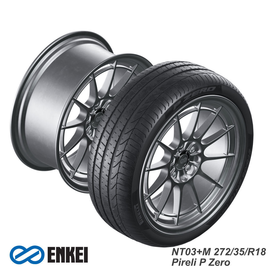 Enkei NT03-M with Pirelli P-Zero Wheels 3D model | CGTrader