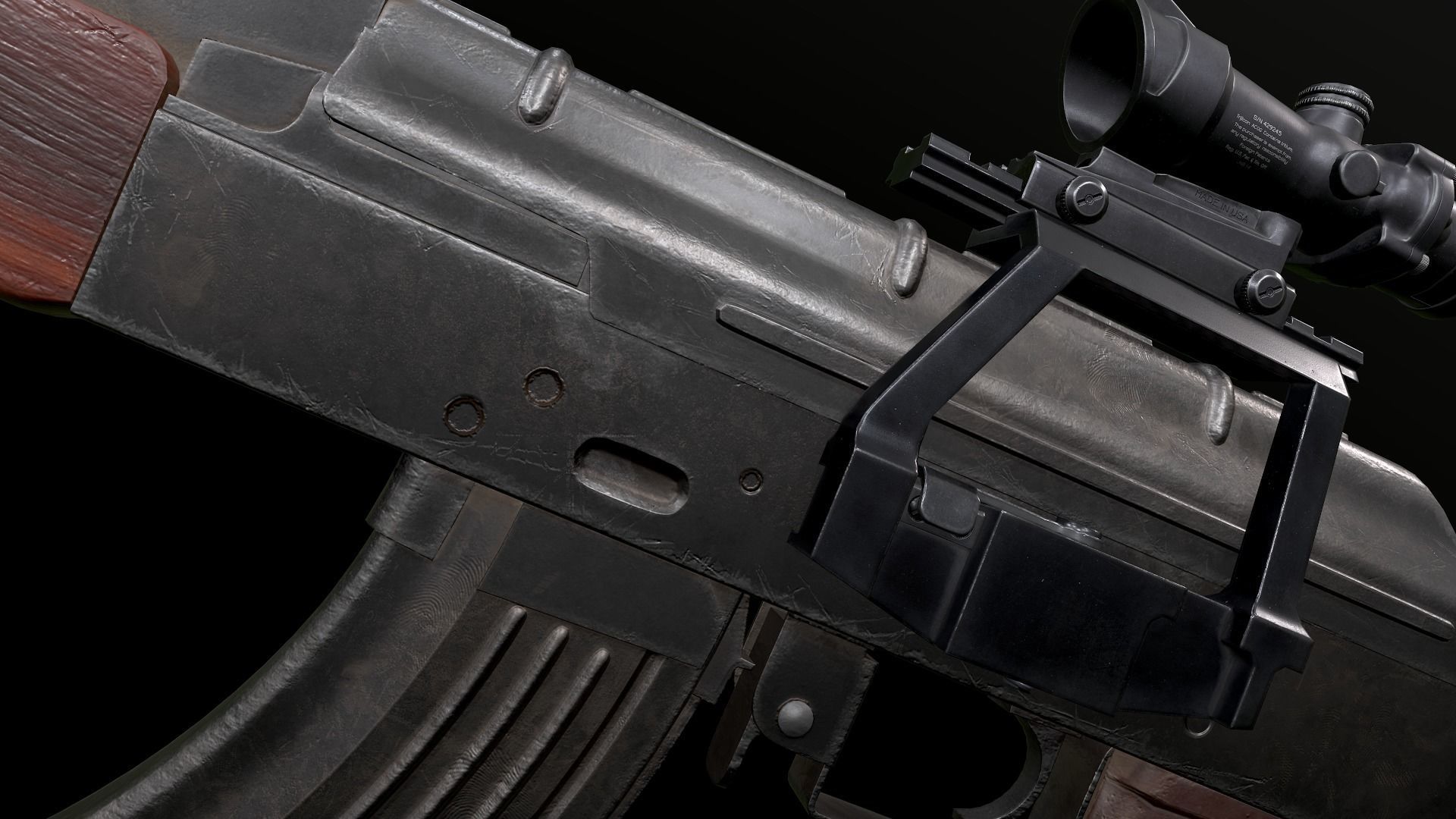 Weapons Pack m249 AK47 3D Model Collection | CGTrader