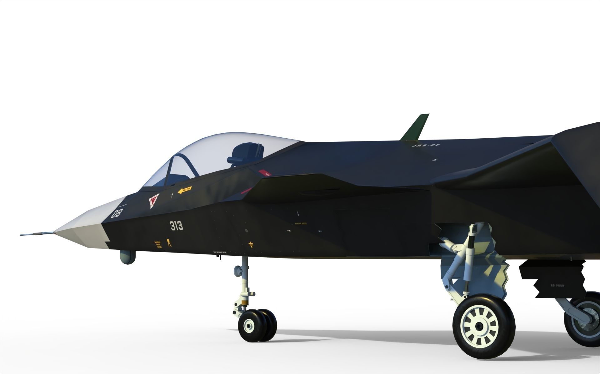 Qaher F-313 iranian stealth fighter 3D model | CGTrader