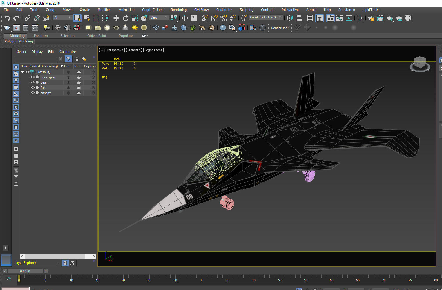 Qaher F-313 iranian stealth fighter 3D model | CGTrader