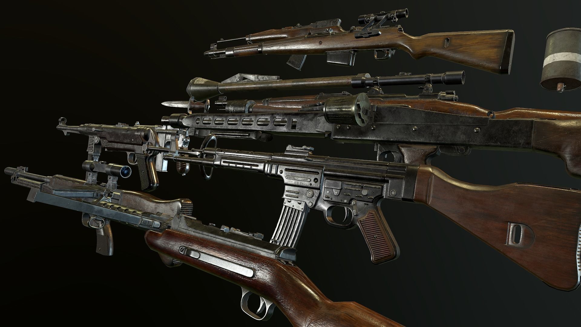 WW2 German Weapons Pack 3D Model Collection | CGTrader