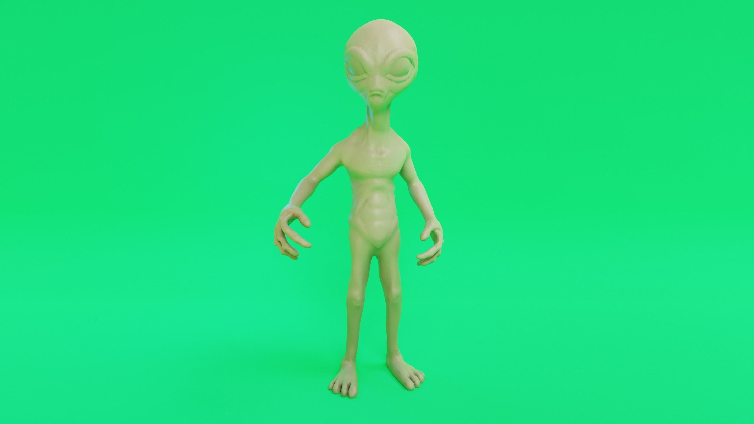 Alien 3D Print STL 3D model 3D printable | CGTrader