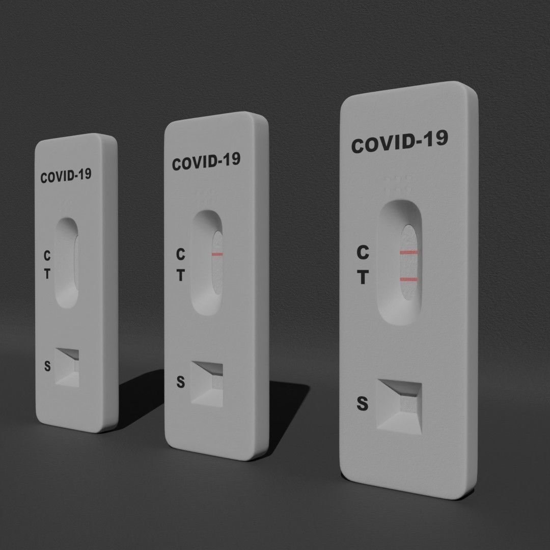 3D model Covid-19 Rapid Test VR / AR / low-poly | CGTrader