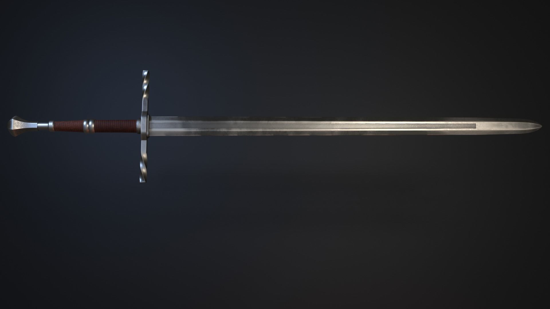 3D model Medieval Longsword VR / AR / low-poly | CGTrader