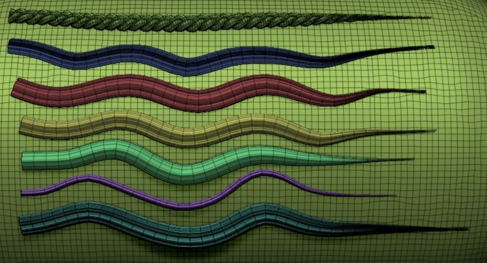 Hair brush for ZBrush free VR / AR / low-poly 3D model rigged | CGTrader