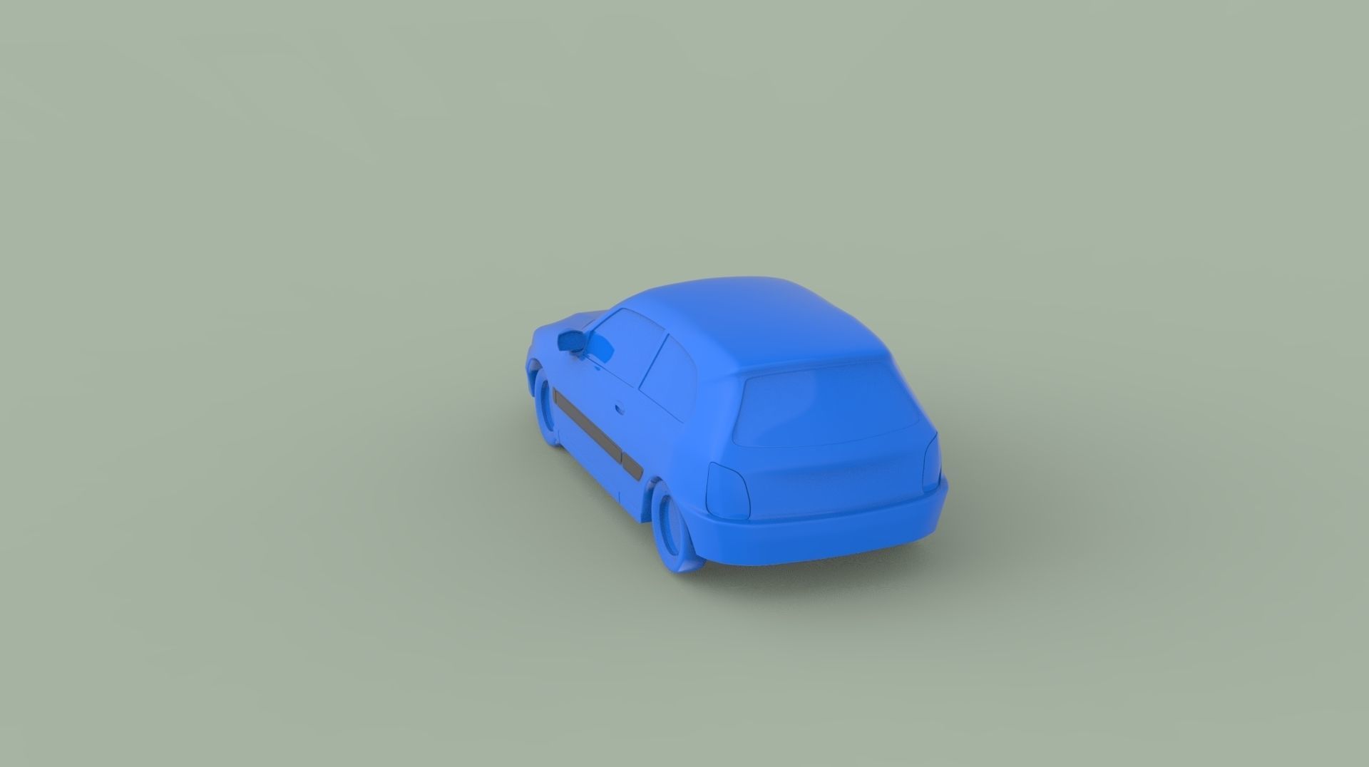 Toyota Starlet 1998 for 3D Print Model and High poly Model 3D model 3D ...