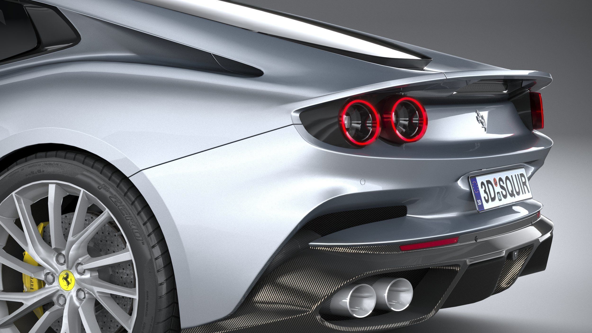 Ferrari BR20 2021 LowPoly 3D model | CGTrader