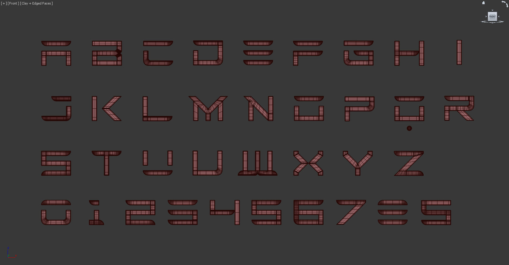 Tesla Alphabet 3D model | CGTrader