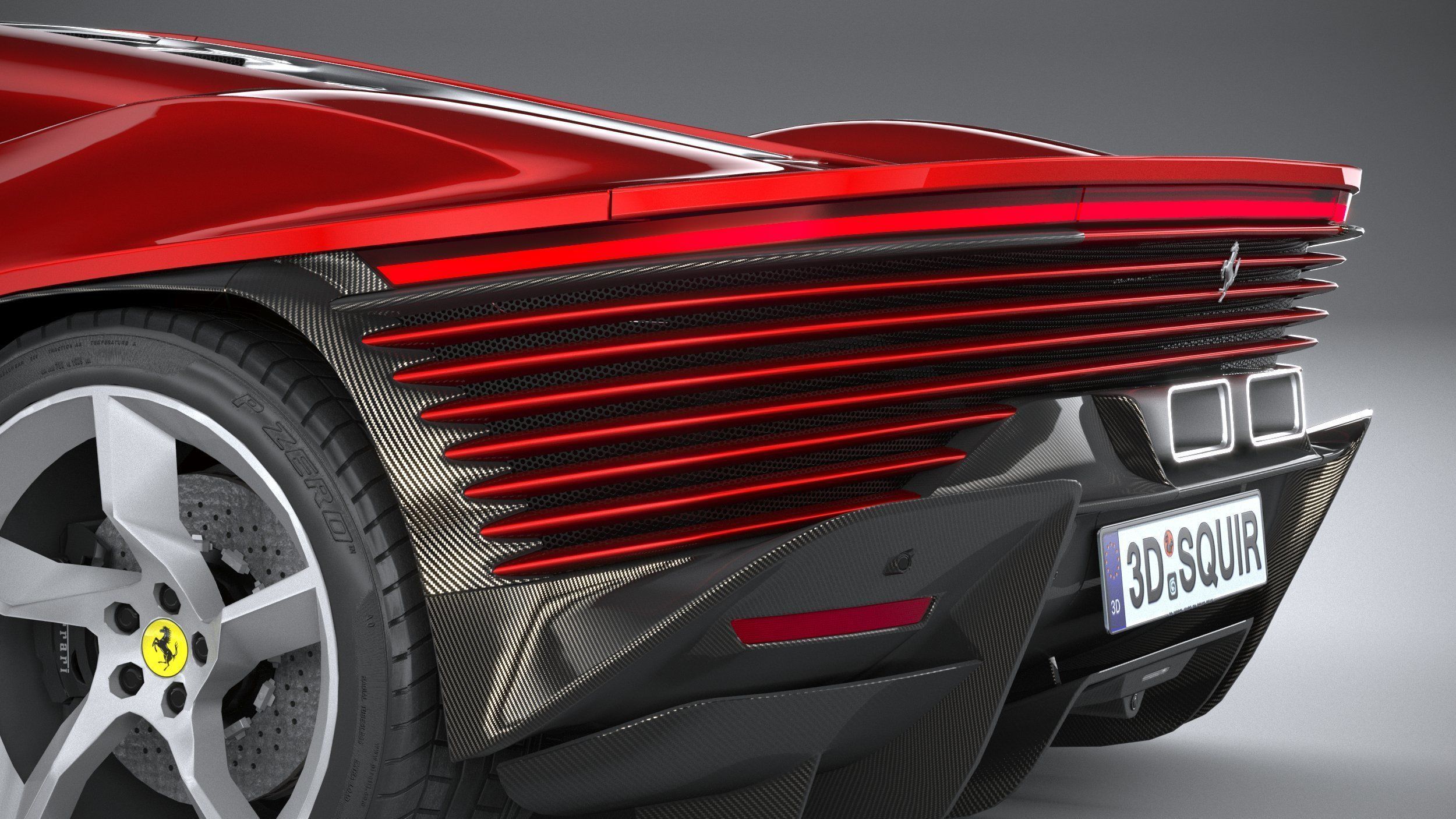 Ferrari Daytona SP3 2022 LowPoly 3D model | CGTrader