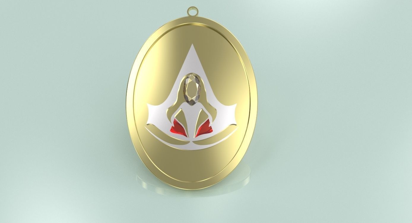 Assassins Creed pendant 3D model | CGTrader