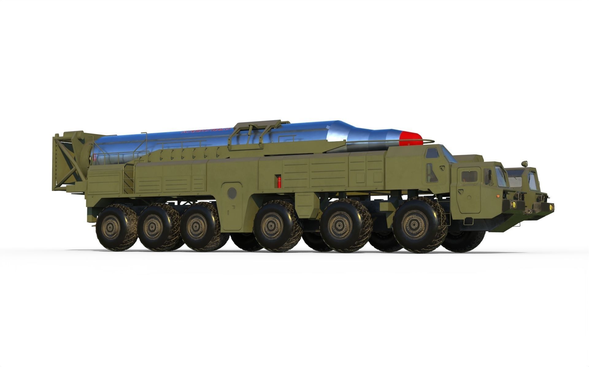 Musudan missile launcher 3D model | CGTrader