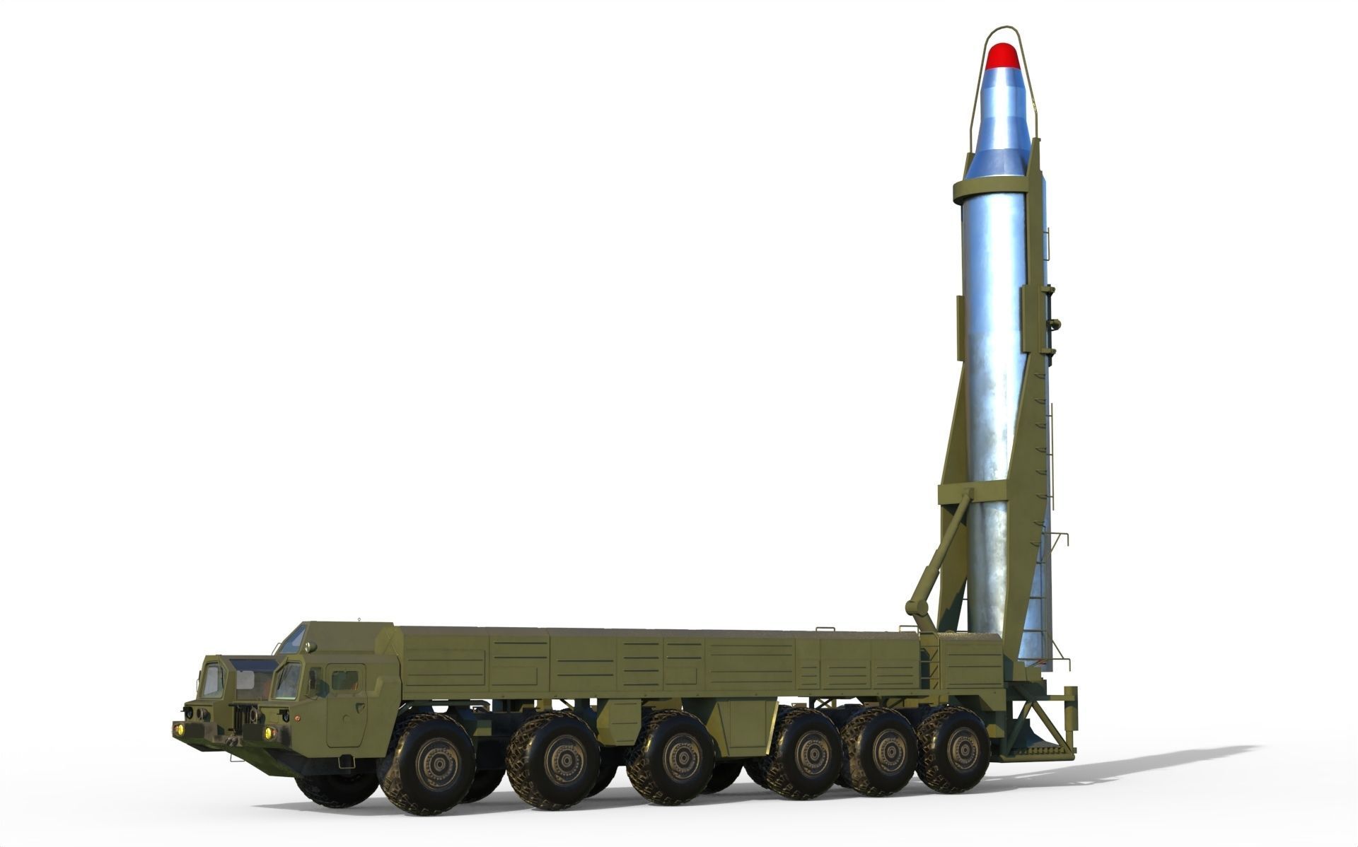 Musudan missile launcher 3D model | CGTrader