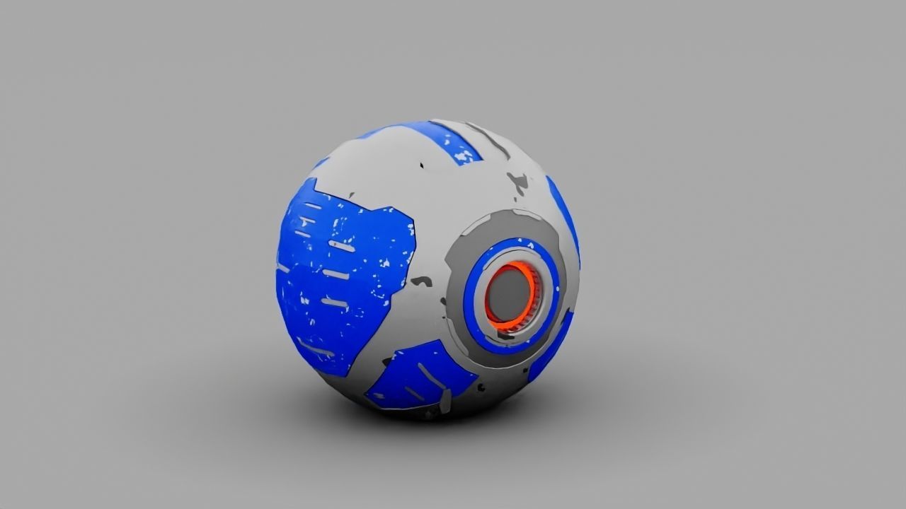 ball robot rigged character 3D model animated rigged | CGTrader