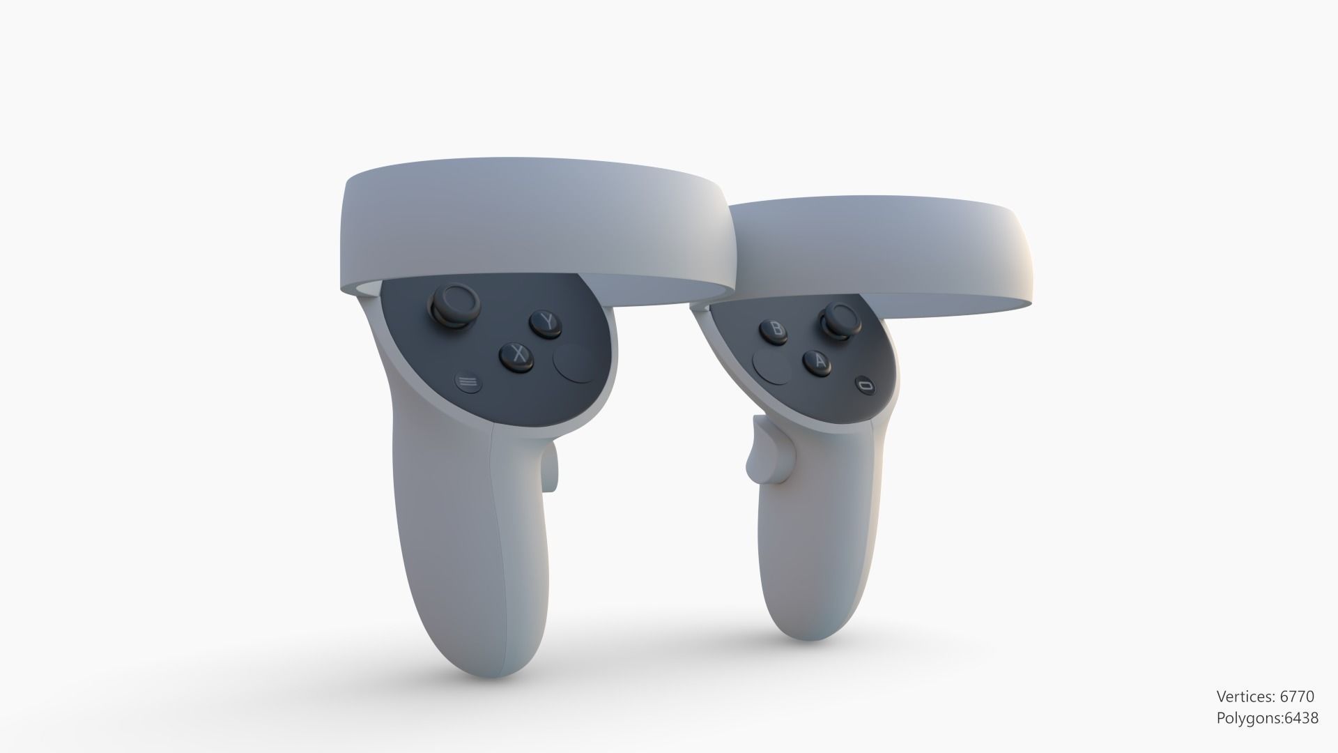 Oculus Quest Controller 3D model rigged | CGTrader