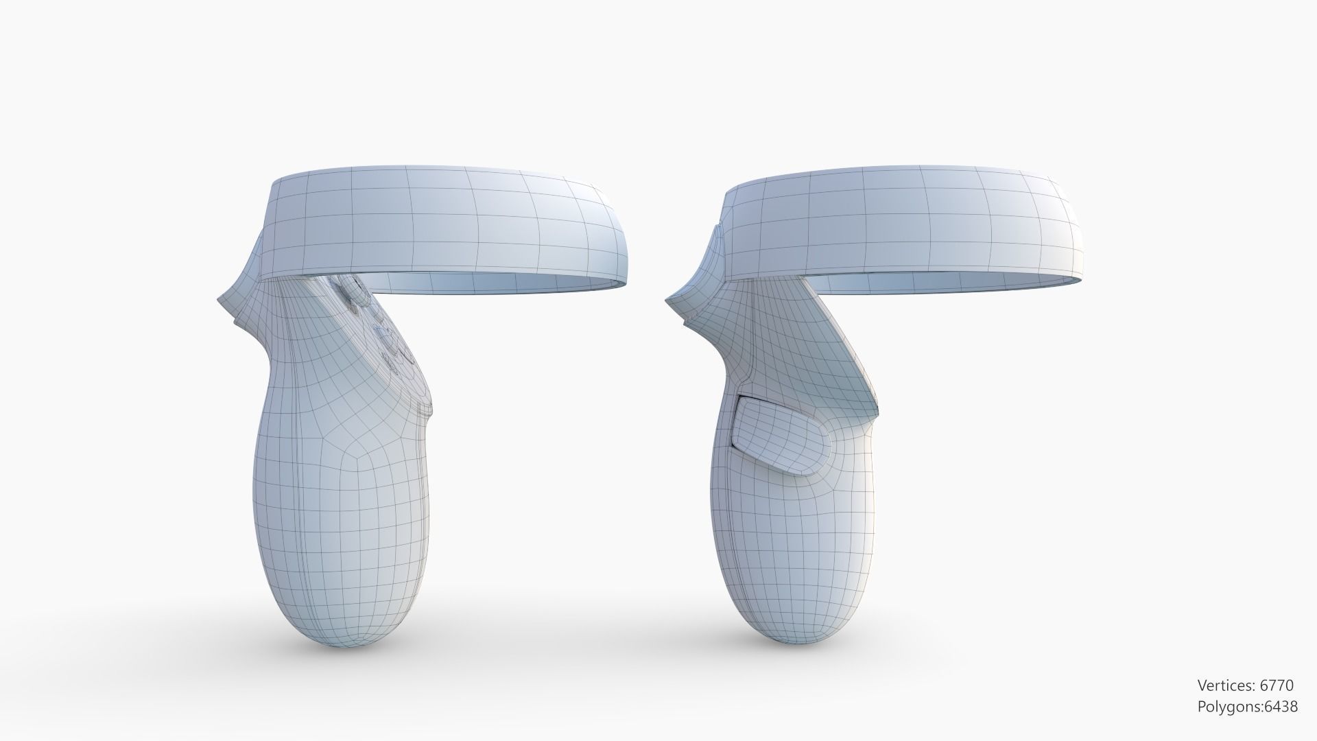 Oculus Quest Controller 3D model rigged | CGTrader