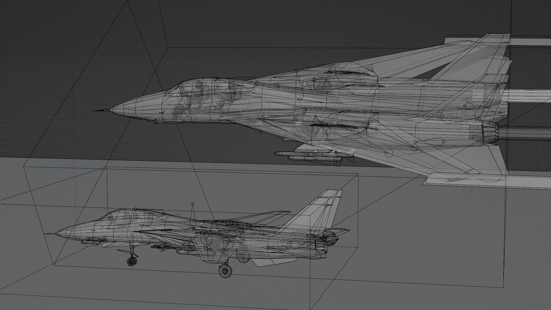 3D model Grumman F-14 Tomcat VR / AR / low-poly | CGTrader