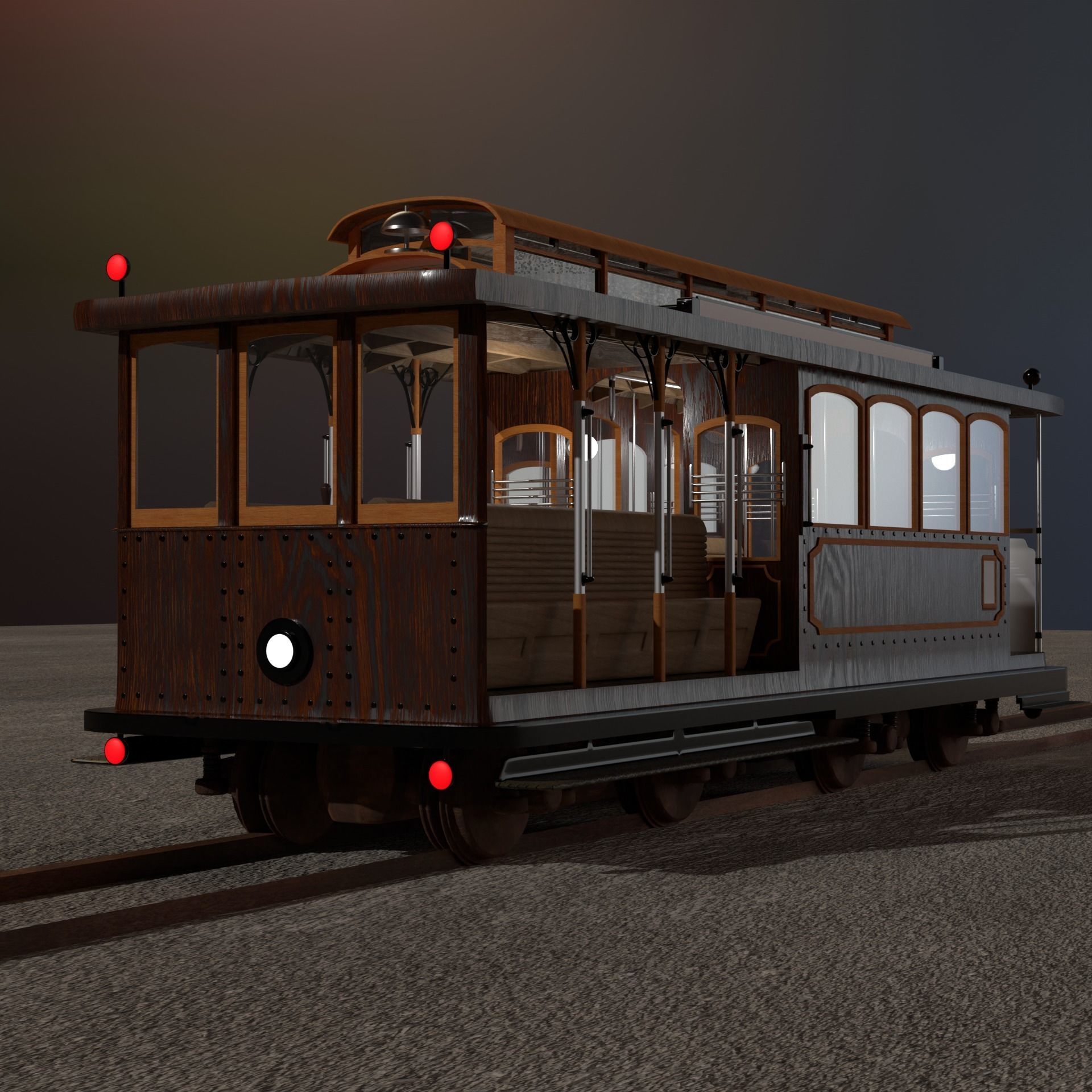 Cable Car San Francisco 3D model | CGTrader
