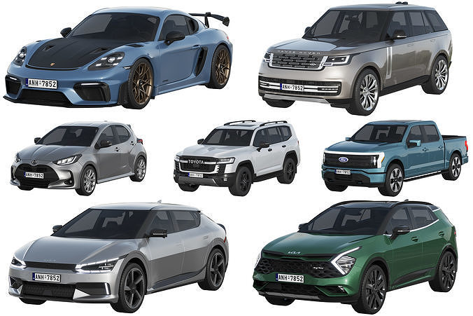 HQ cars collection 17 | CGTrader