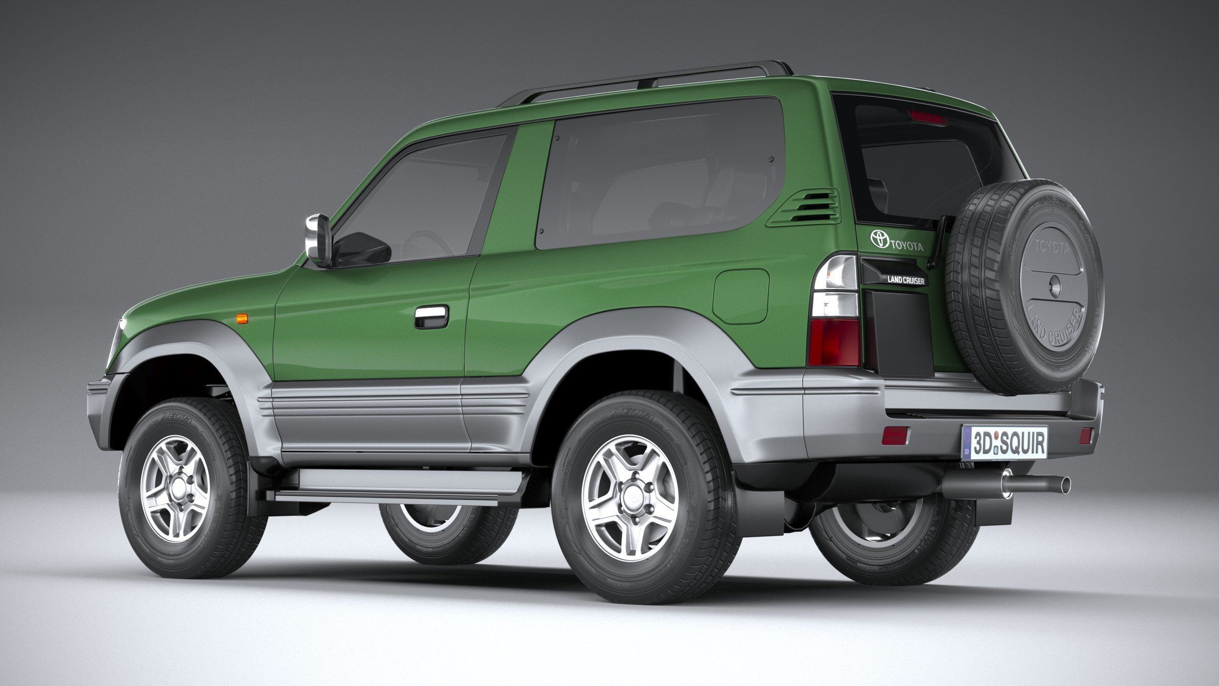 Toyota Land Cruiser J90 3door 1996 3D model | CGTrader