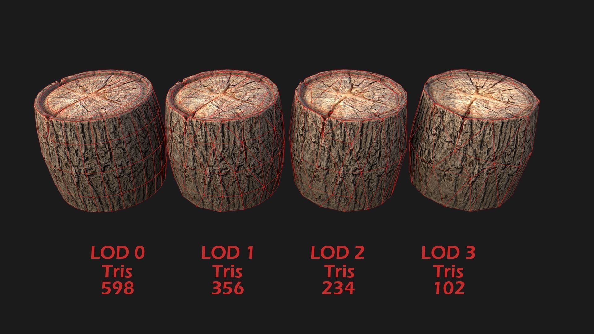3D model Large Set of Lumberjack and Firewood VR / AR / low-poly | CGTrader