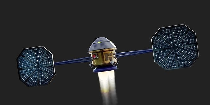 Satellite orbiting earth 3D model | CGTrader