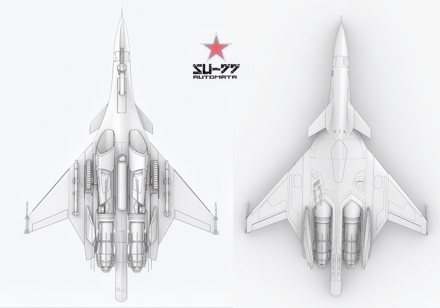 3D model SU-77 AUTOMATA VR / AR / low-poly | CGTrader