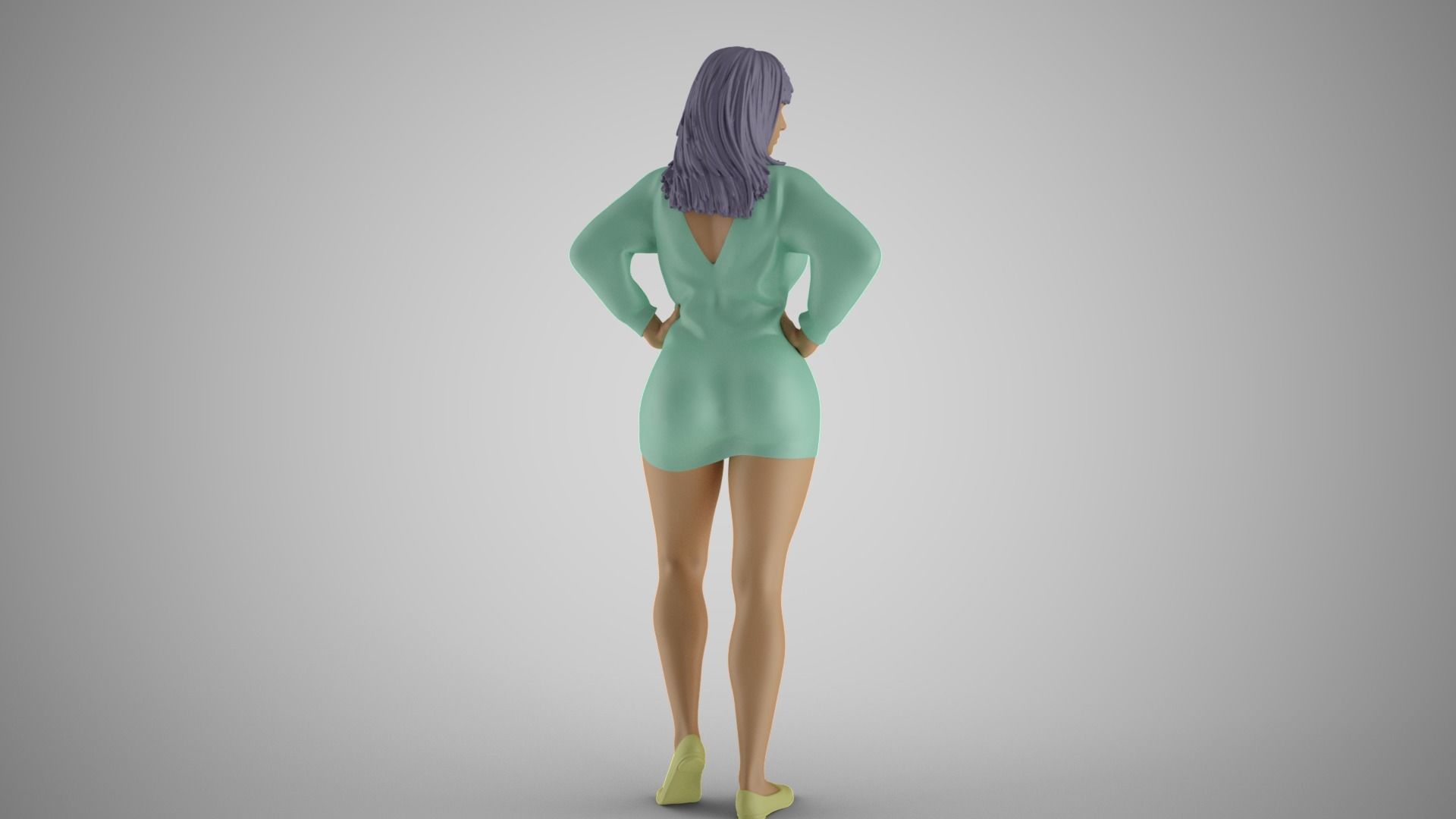 Mischief 2 woman in dress 3D model 3D printable | CGTrader