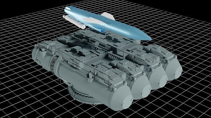 SM-70 starter with P-35 Rocket 3D model | CGTrader