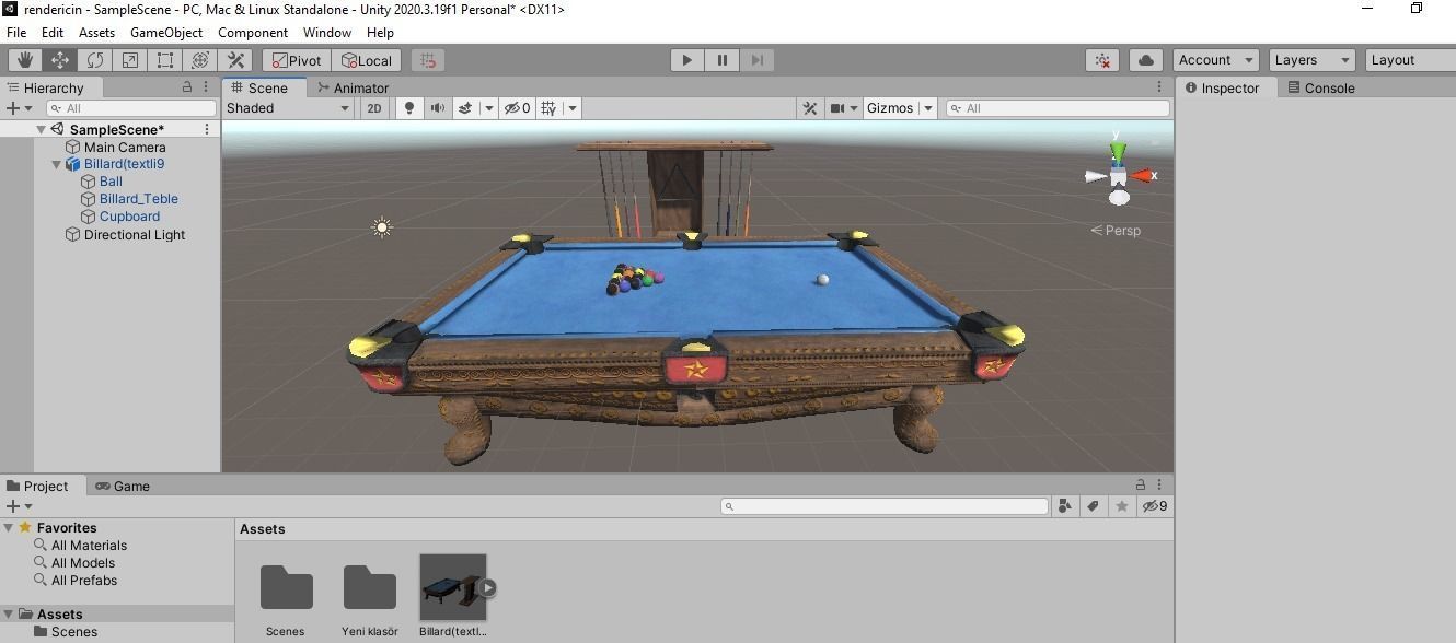 3D model Billiards VR / AR / low-poly | CGTrader