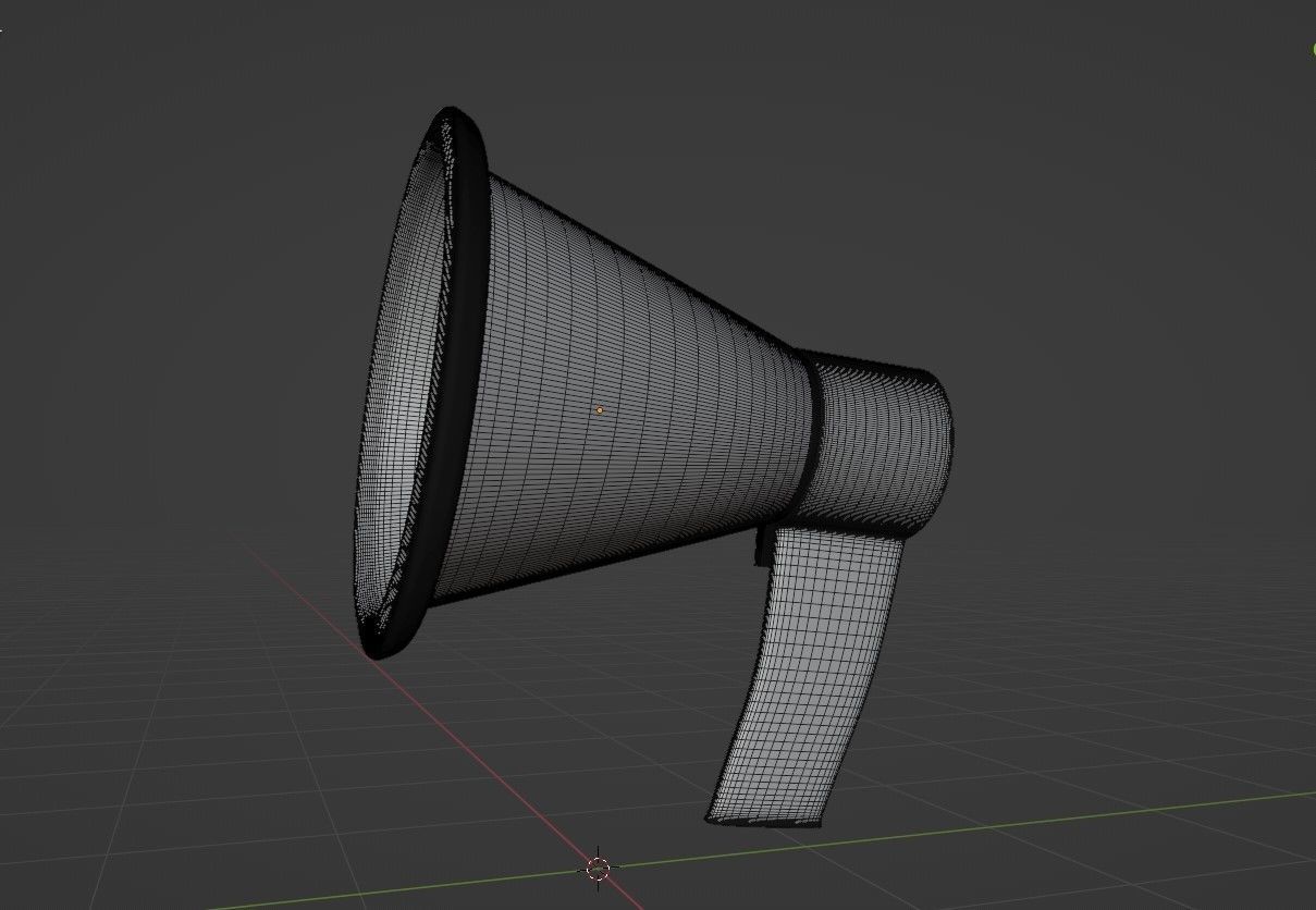 3D model Hand mic cartoon speaker Low-poly 3D model VR / AR / low-poly ...