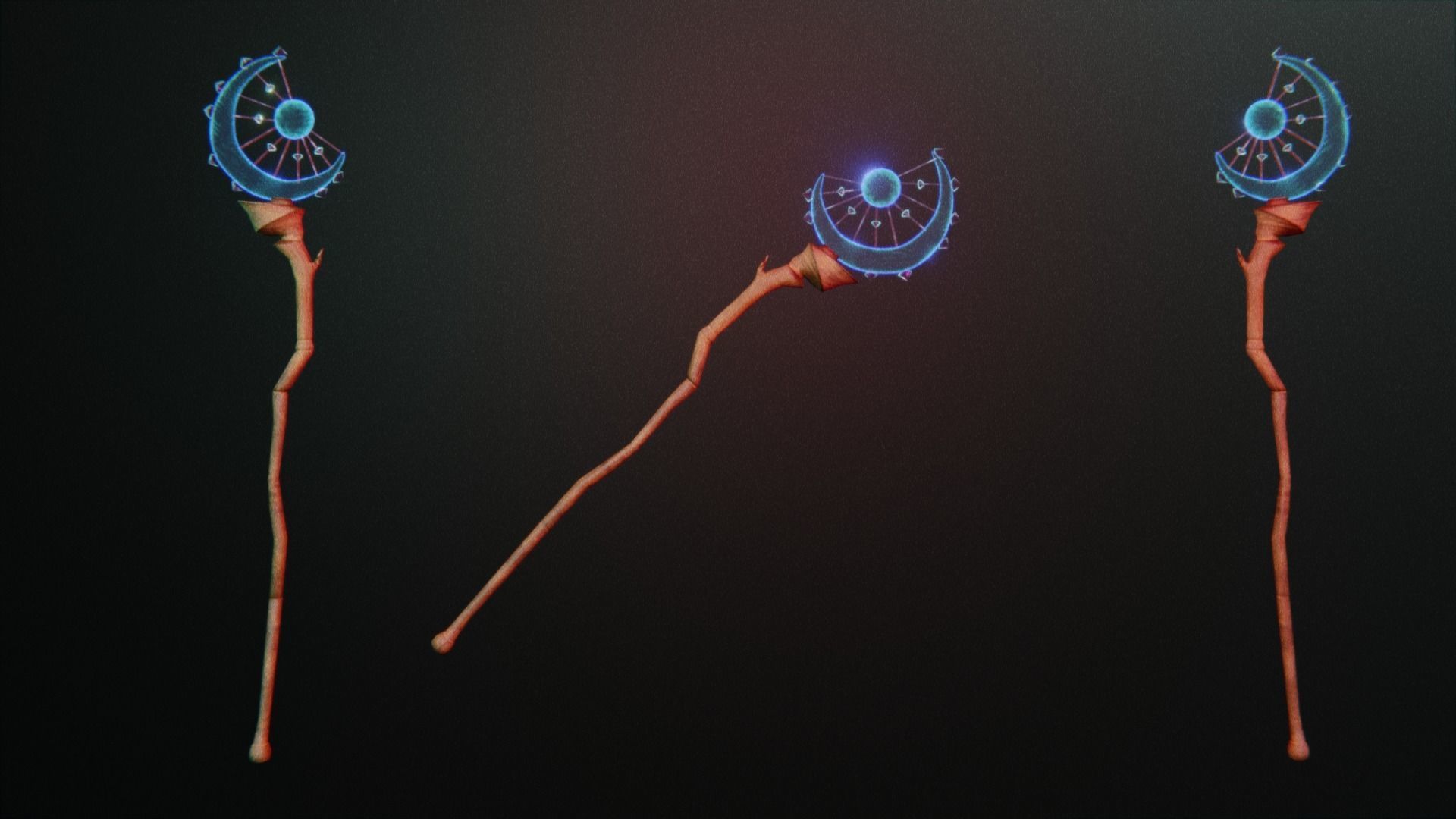 3D model Staff Set Animated VR / AR / low-poly | CGTrader