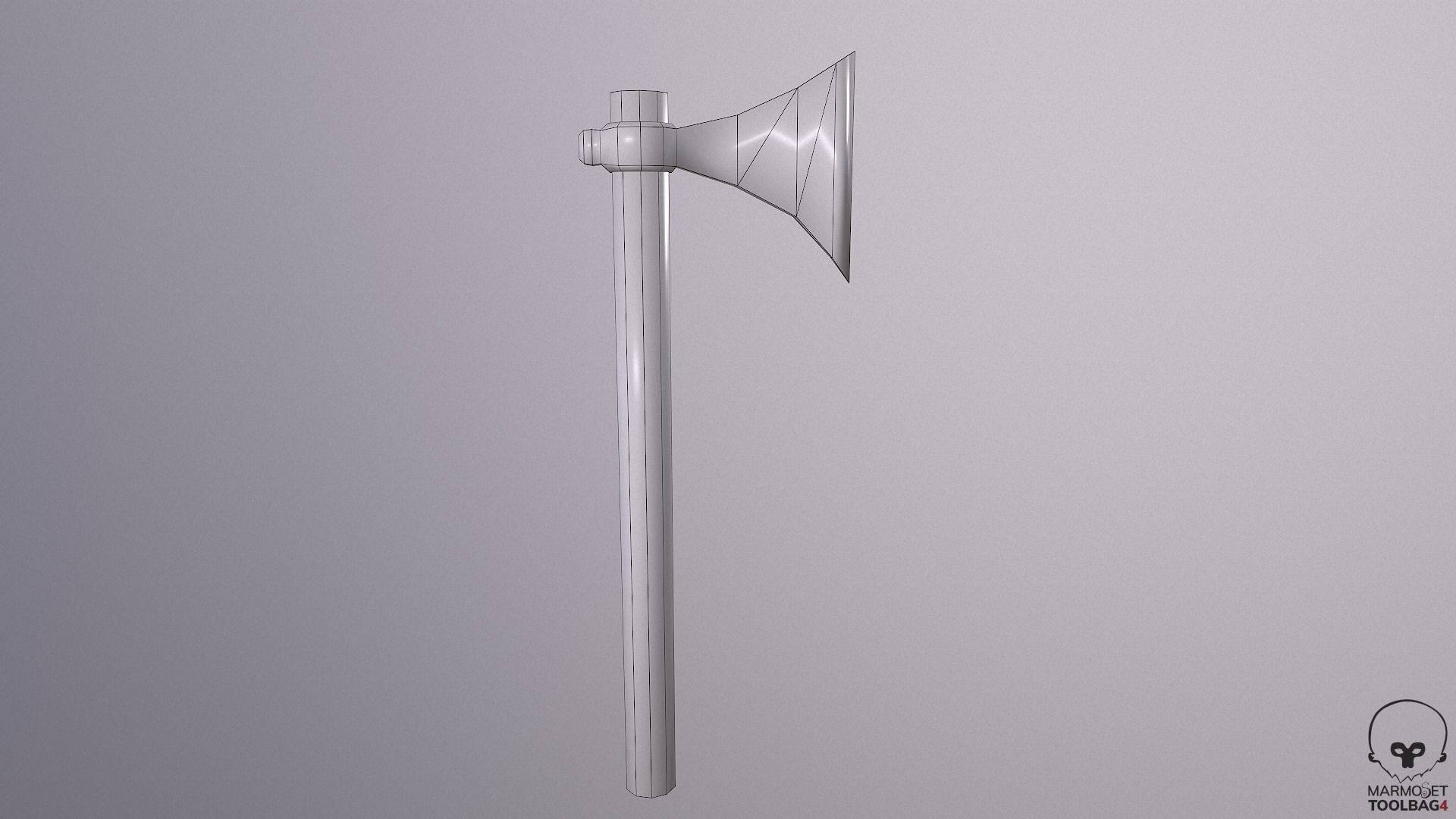 3D model Ax Lowpoly axe with wooden handle VR / AR / low-poly | CGTrader