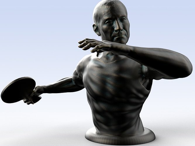 PING-PONG MAN FIGURINE DESKTOP GIFT 3D model 3D printable | CGTrader