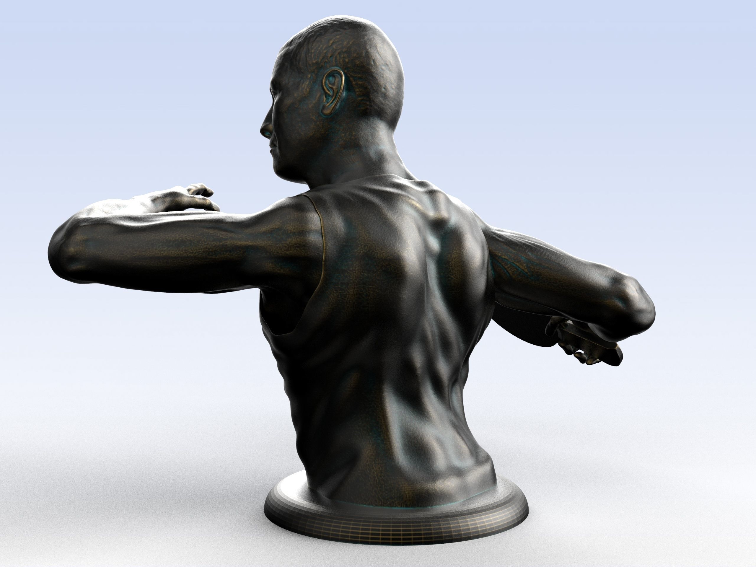 PING-PONG MAN FIGURINE DESKTOP GIFT 3D model 3D printable | CGTrader