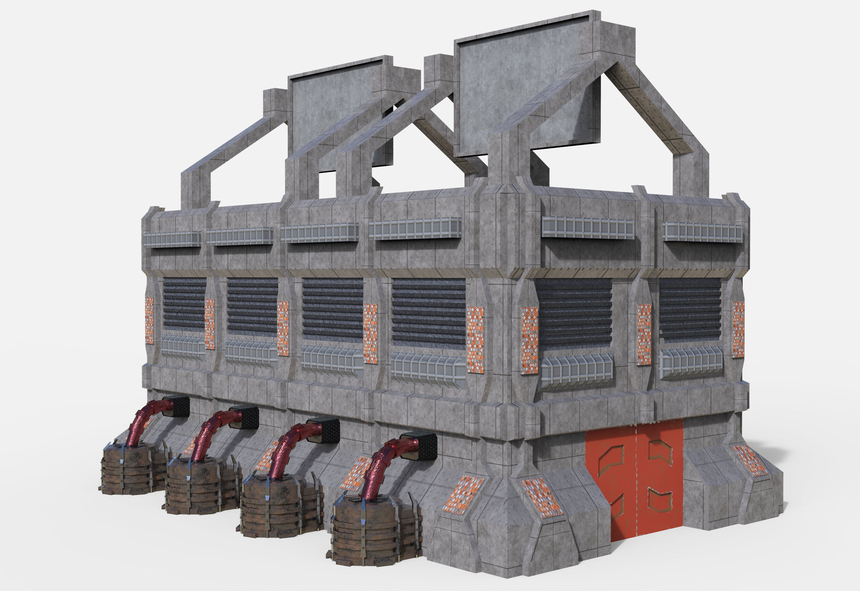 Science fiction Sci-fi Building design 3D model | CGTrader