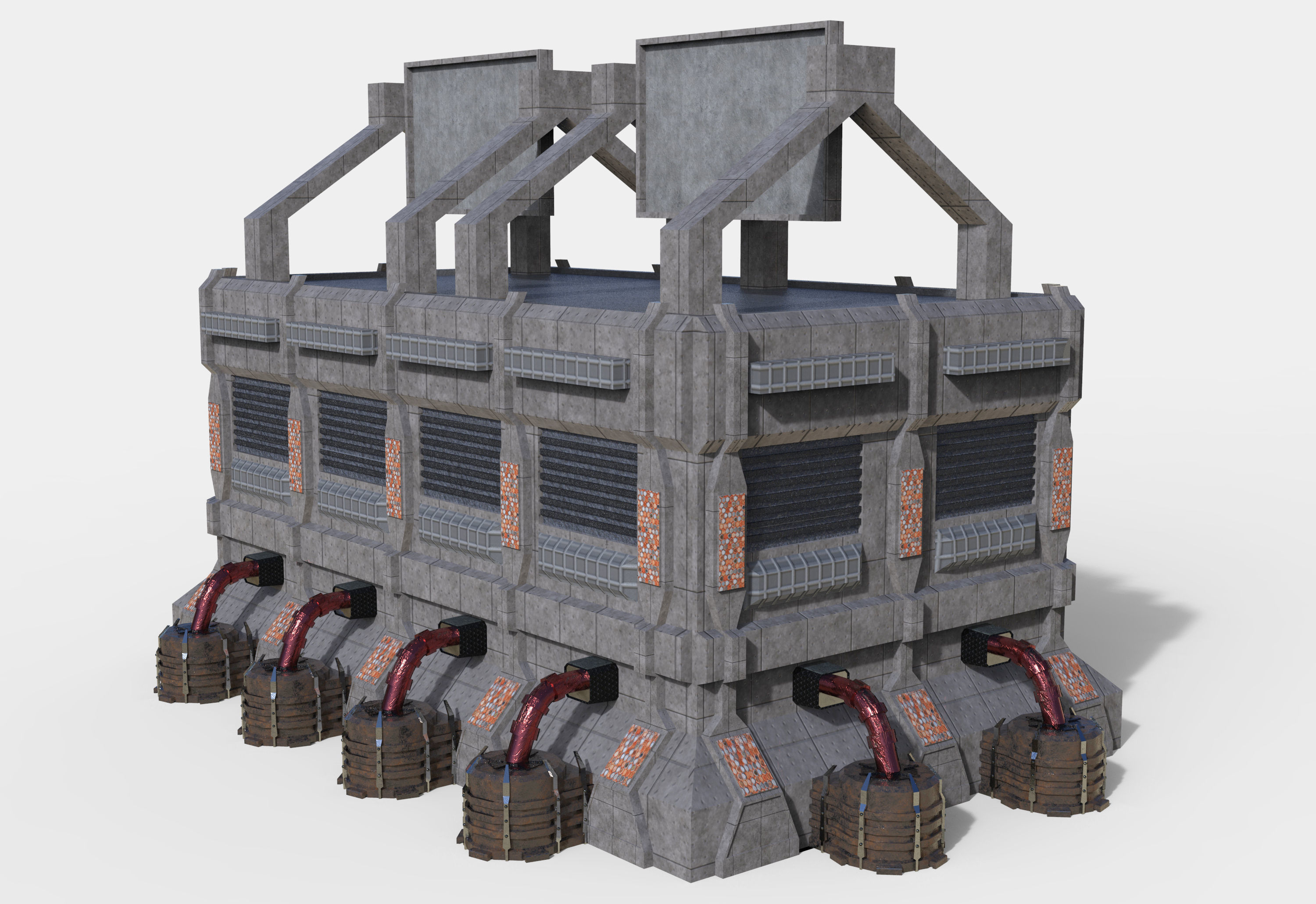 Science fiction Sci-fi Building design 3D model | CGTrader