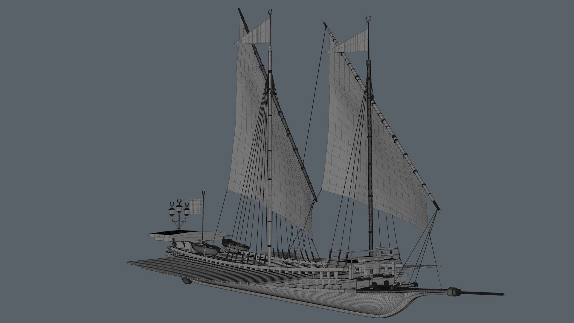 Galley Ship 3D model | CGTrader