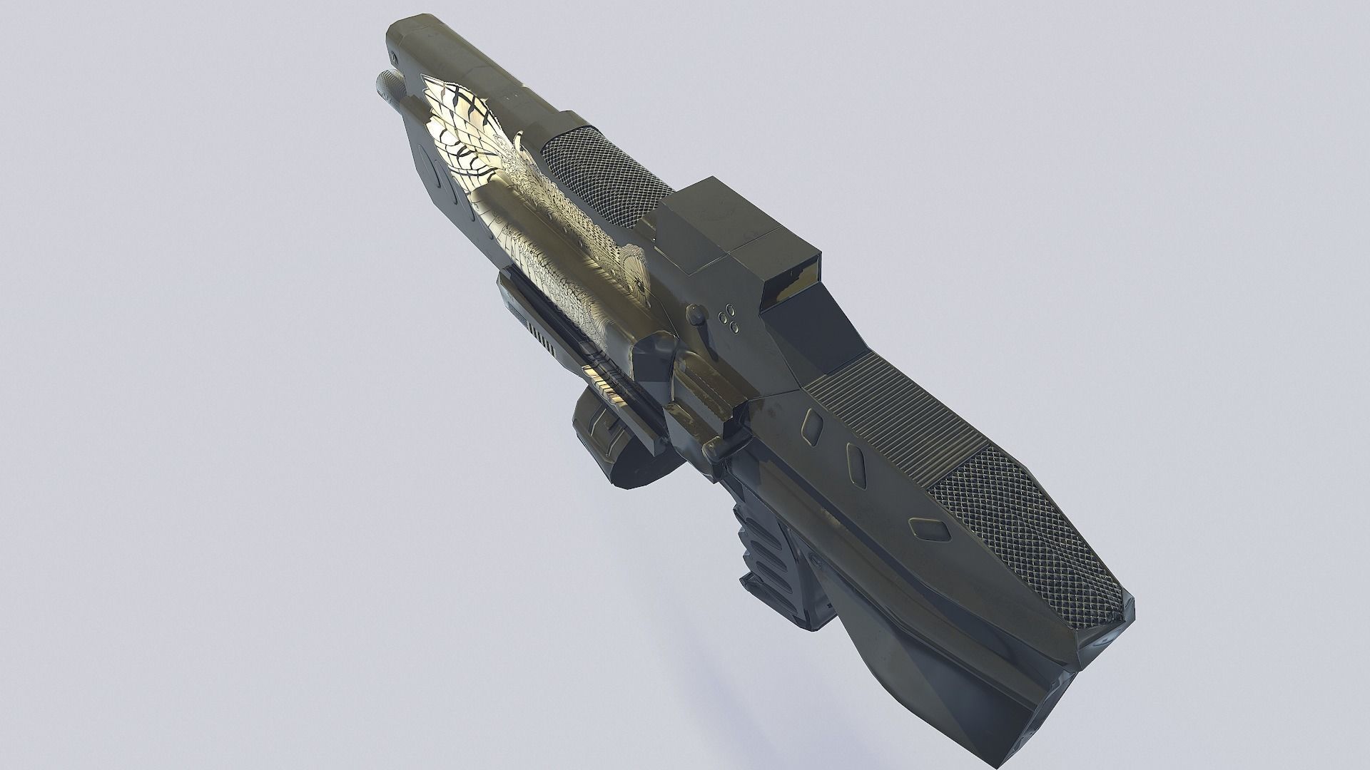 3D model Modern machine gun Owl VR / AR / low-poly | CGTrader