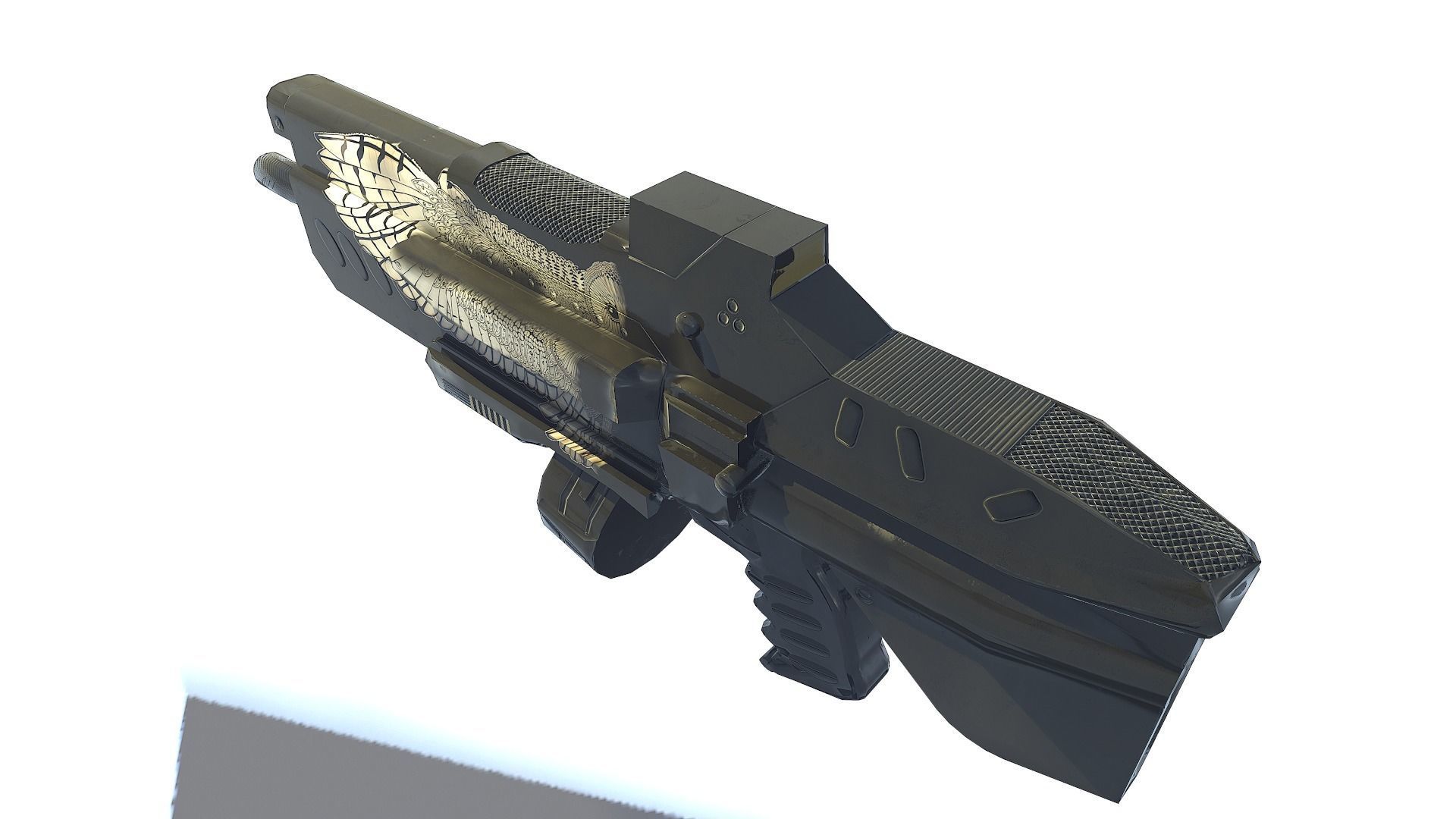 3D model Modern machine gun Owl VR / AR / low-poly | CGTrader