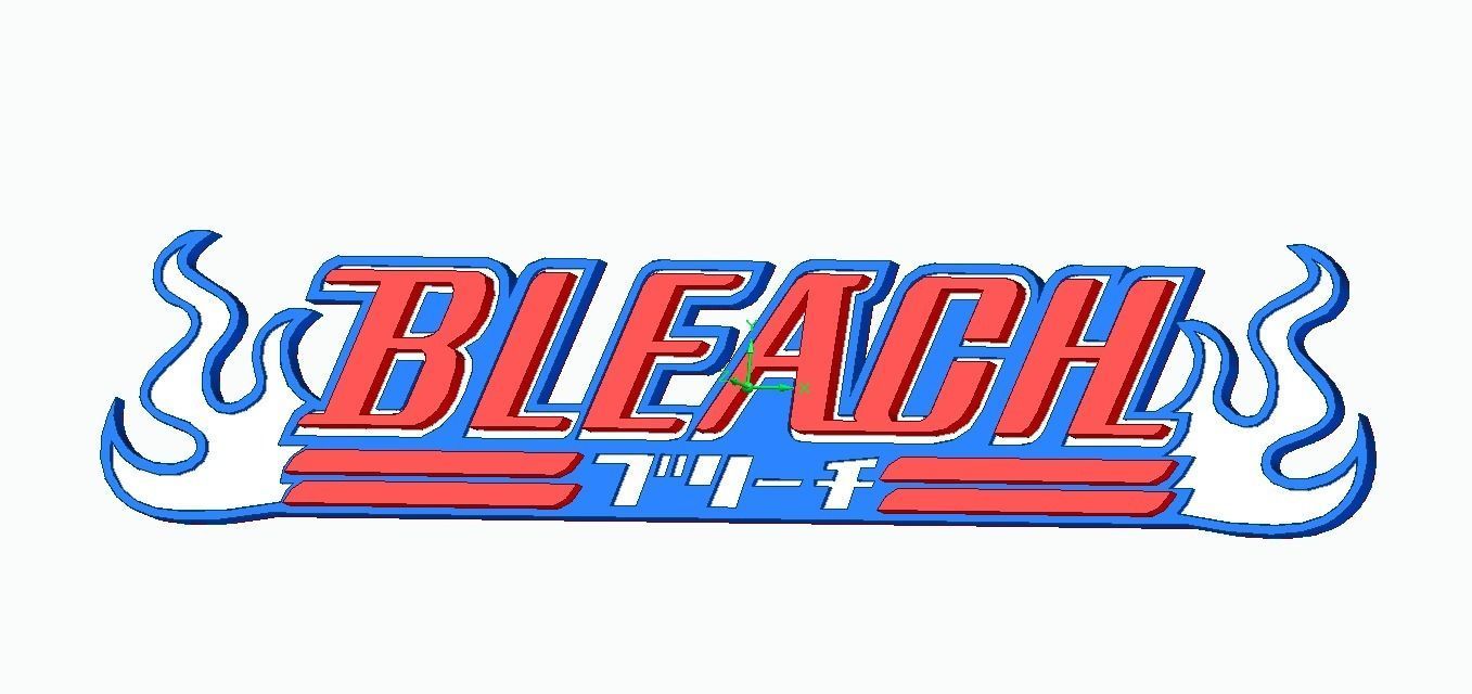 Bleach Logo 3D model 3D printable | CGTrader