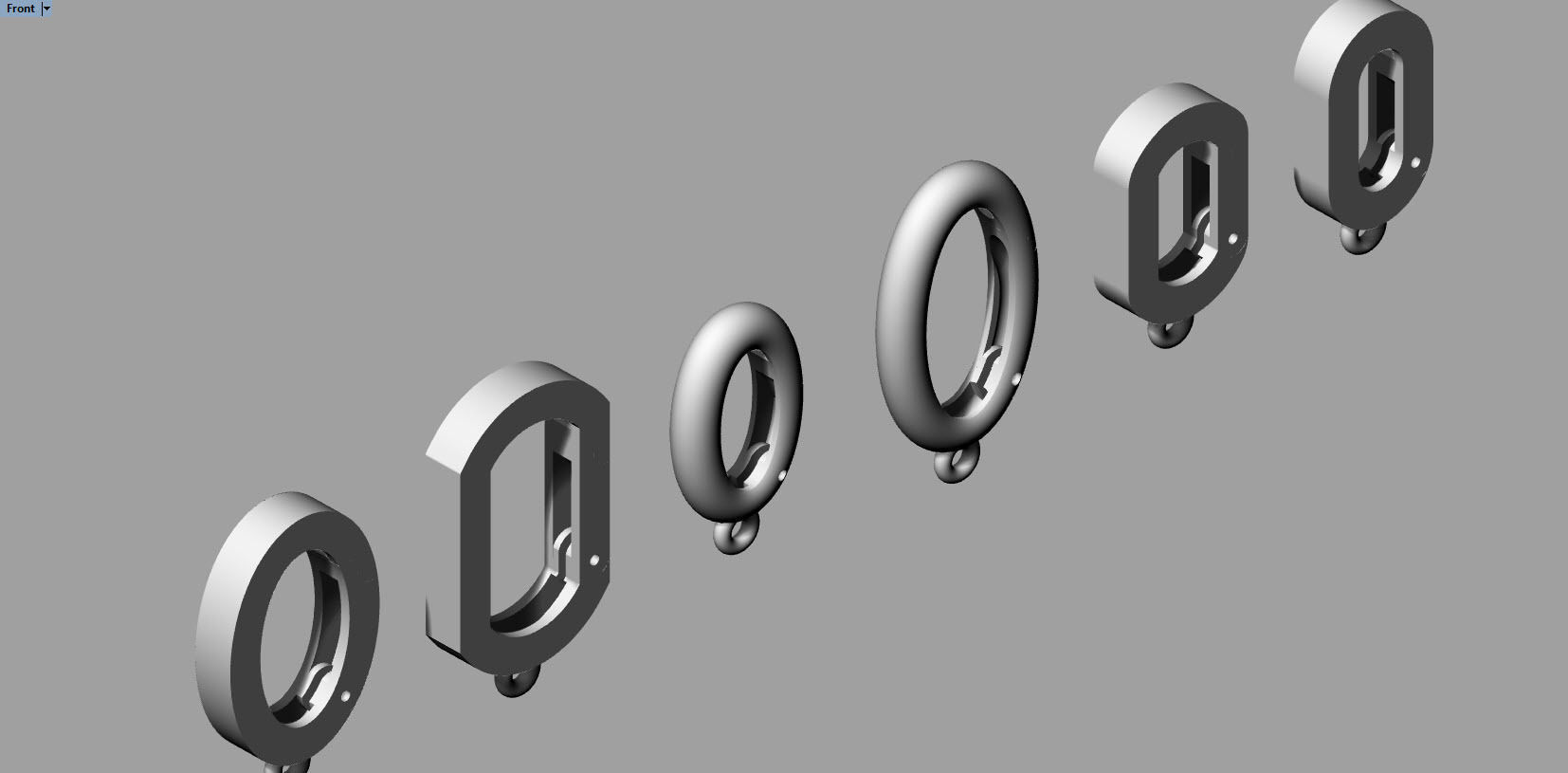 Spring Lock clasp 3D model 3D printable | CGTrader