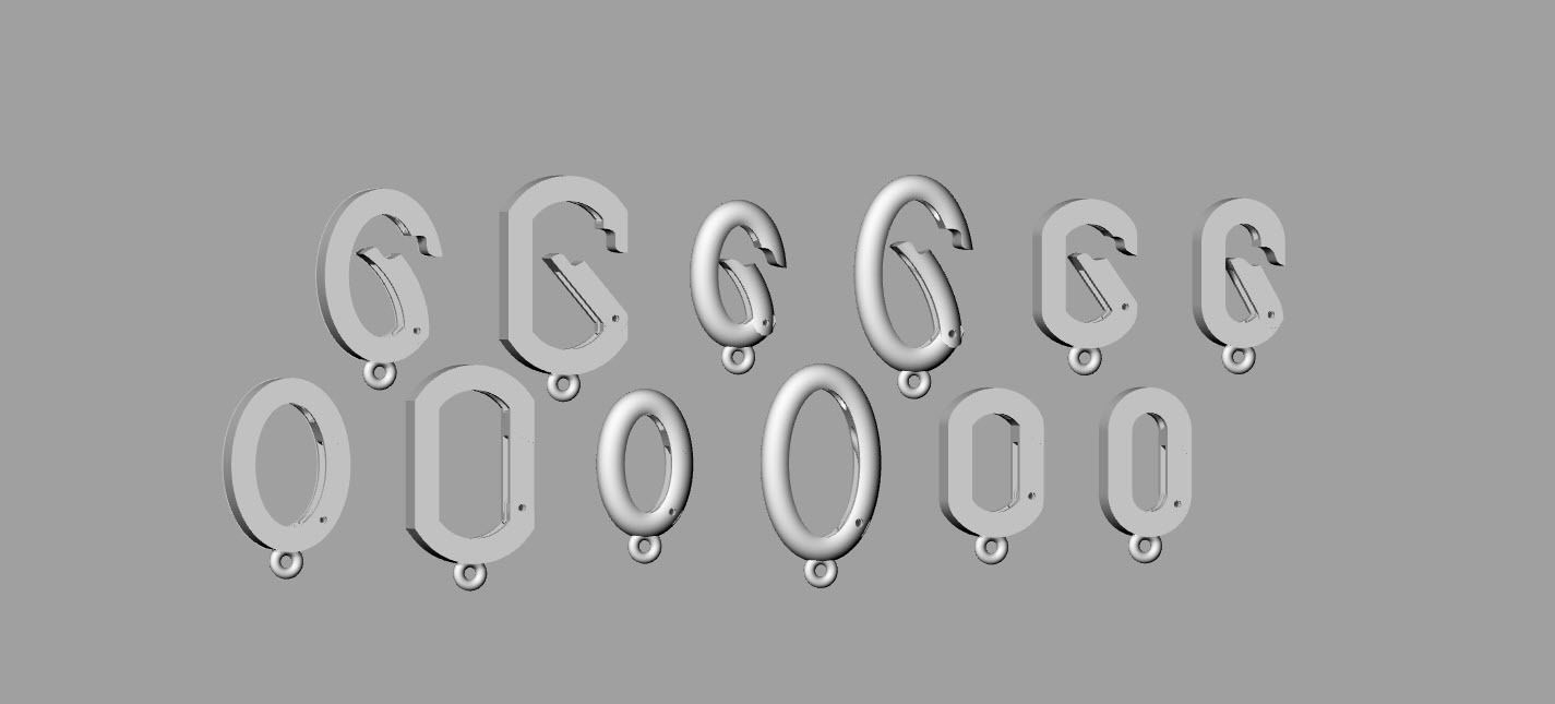 Spring Lock clasp 3D model 3D printable | CGTrader