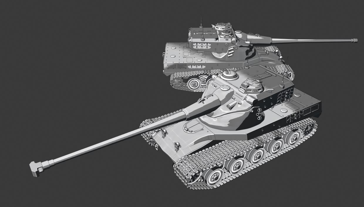 AMX 50B tanks 3D model 3D printable | CGTrader