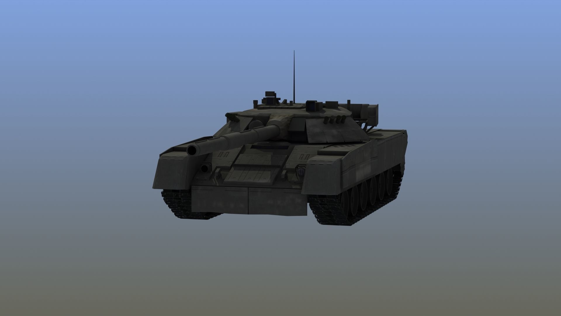3D model T80 Tank VR / AR / low-poly | CGTrader