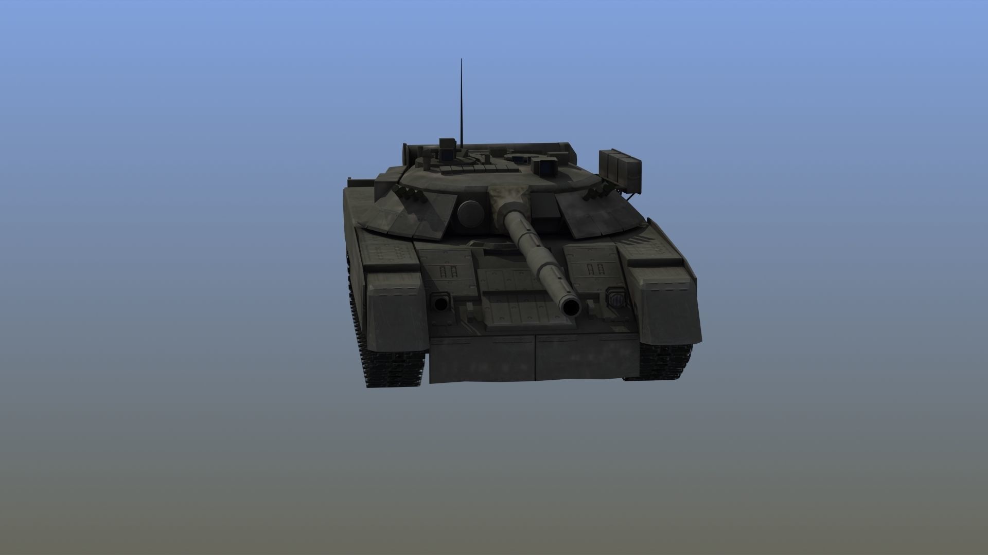 3D model T80 Tank VR / AR / low-poly | CGTrader
